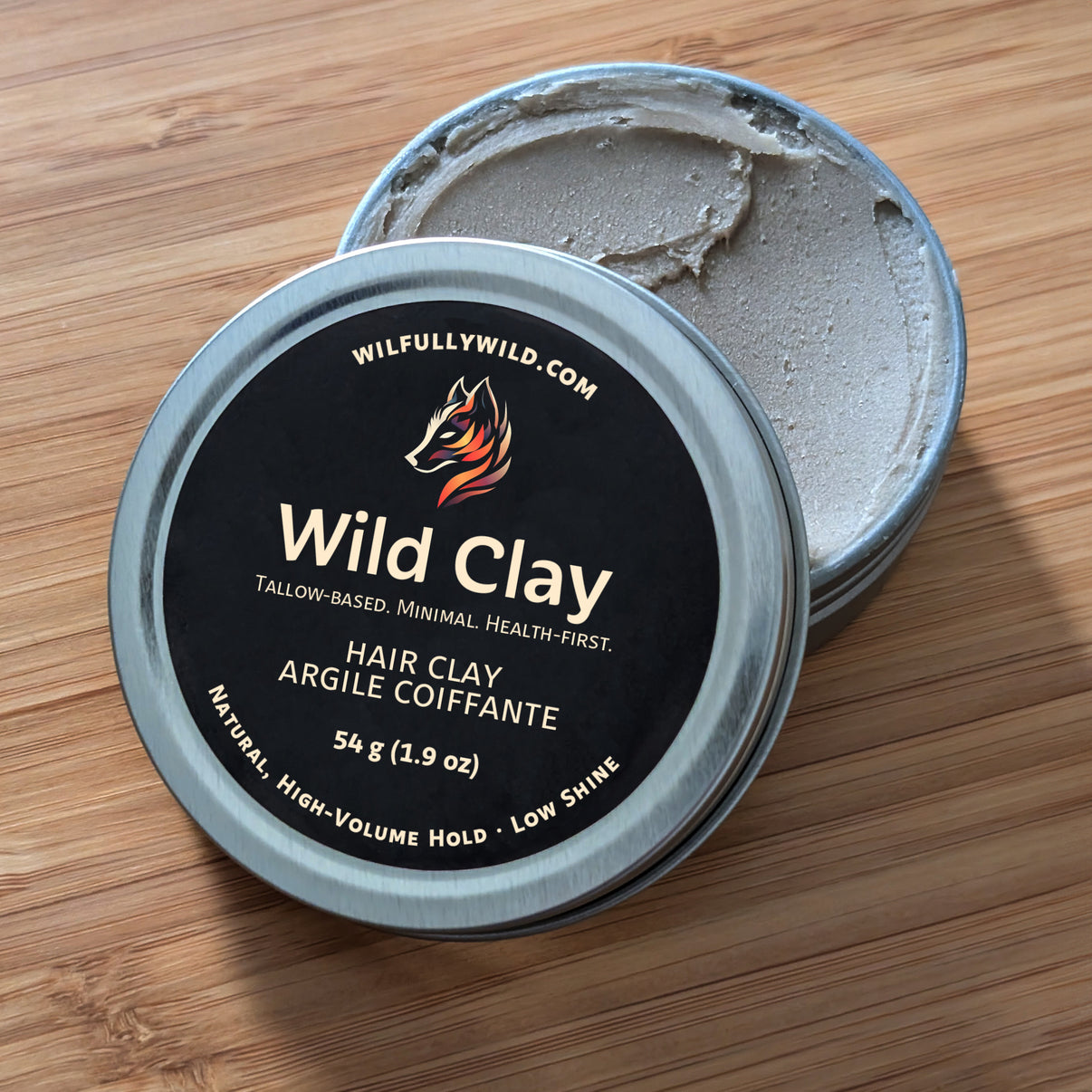 Wild Clay - Tallow-Based Hair Styling – Wilfully Wild